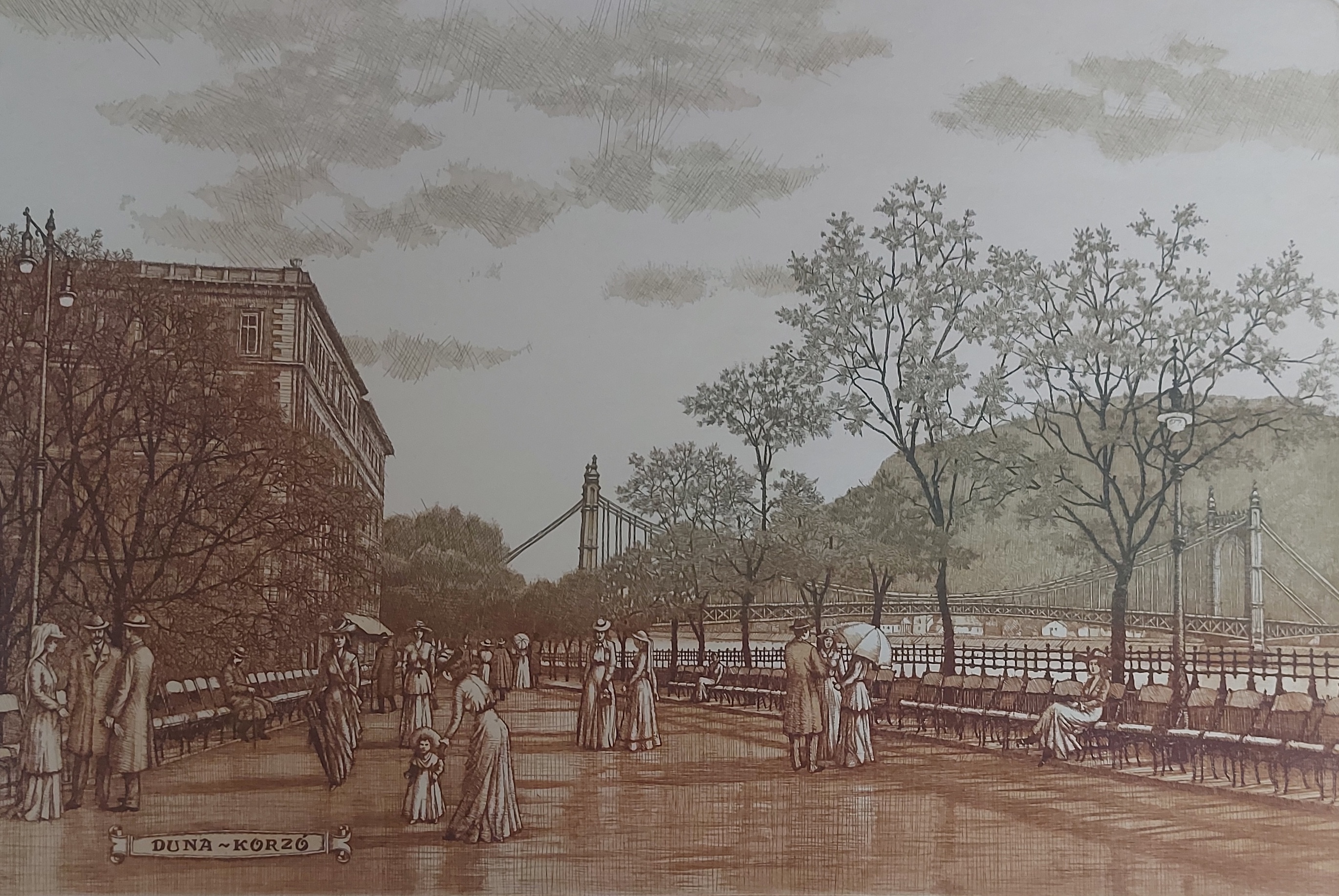 Gaál, Domokos - Danube promanede - Koller Gallery